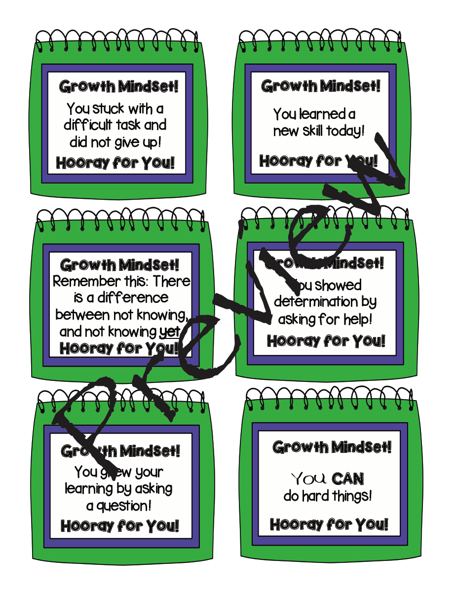 Growth Mindset Memos and Posters - Lessons from the Classroom